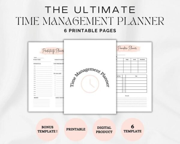 Printable Time Management - My Planning Zone