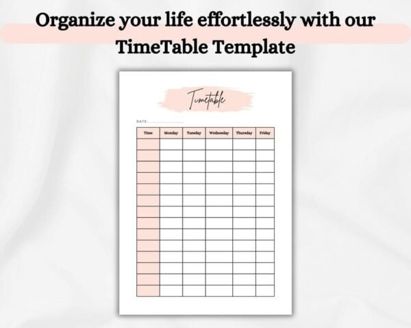 Printable Time Management - My Planning Zone