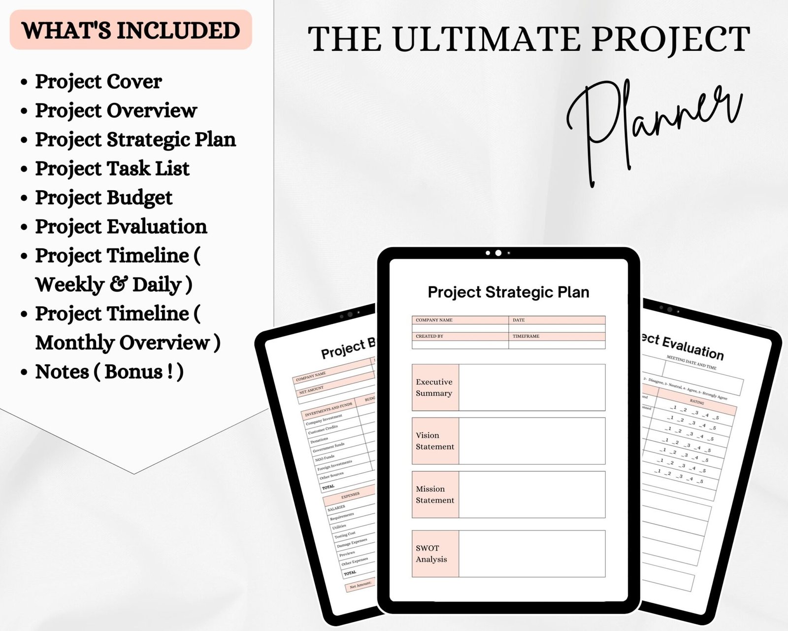 The Ultimate Project Planner - My Planning Zone