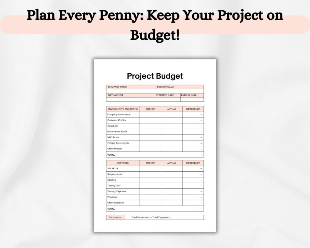 The Ultimate Project Planner - My Planning Zone