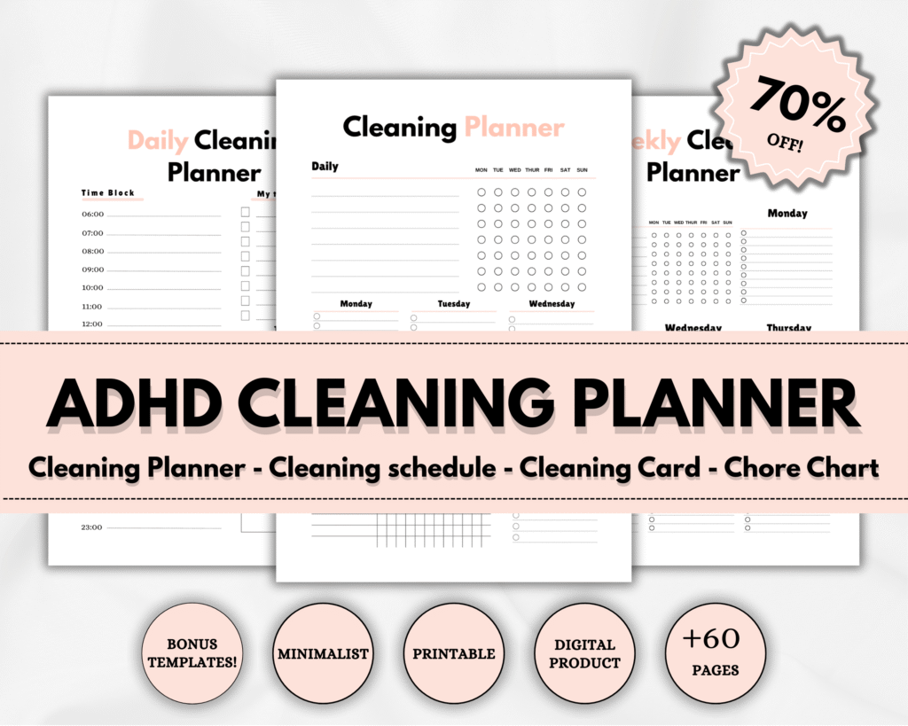 ADHD Cleaning Planner Bundle - My Planning Zone